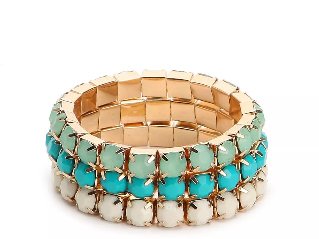 One Wink Three Strand Stretch Bracelet Free Shipping Dsw