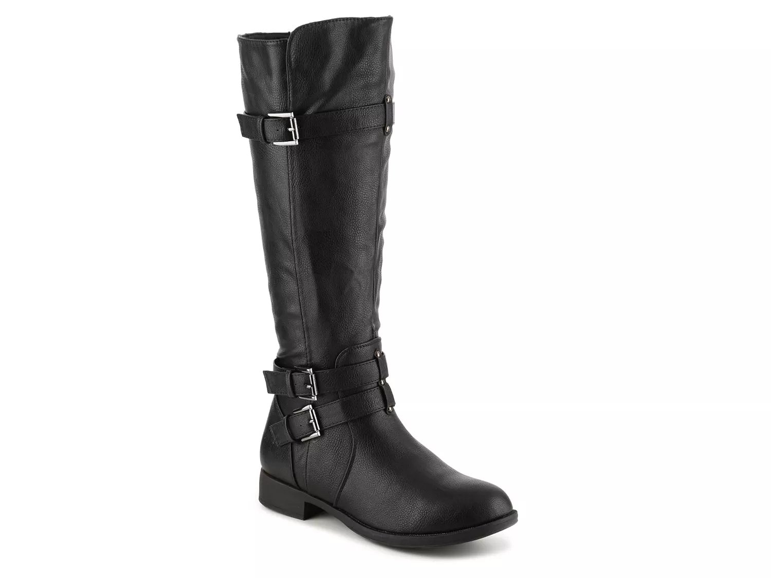 Journee Collection Bite Wide Calf Riding Boot - Free Shipping | DSW