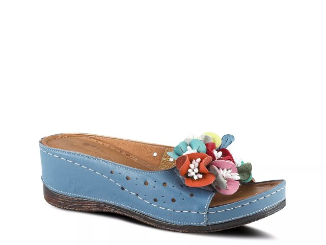 Spring Step Flowerchild Wedge Sandal - Free Shipping | DSW