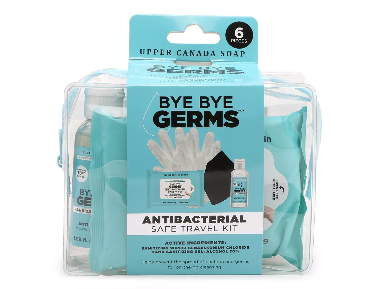 Naturally Upper Canada Bye Bye Germs Antibacterial Safe Travel Kit ...