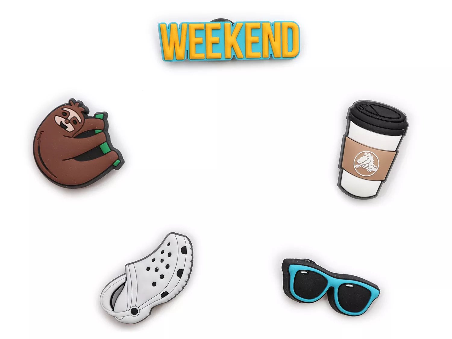 Crocs Weekend Relax Jibbitz Set - 5 Pack - Free Shipping | DSW