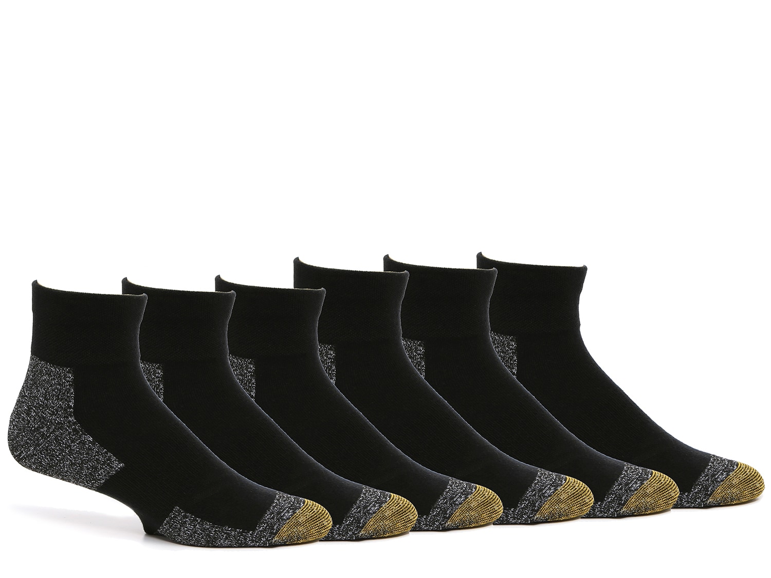 Gold Toe Solid Men's Ankle Socks - 6 Pack - Free Shipping | DSW