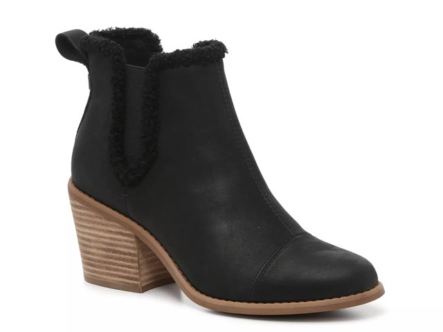 TOMS Everly Sherpa-Trim Chelsea Boot - Free Shipping | DSW