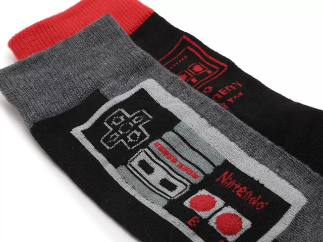 High Point Design Nintendo 2-Pair Crew Socks | DSW