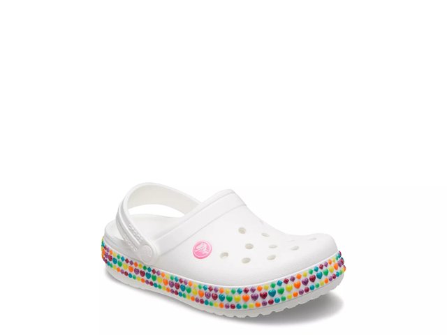 Crocs Crocband Gem Band Clog - Kids' - Free Shipping | DSW