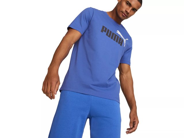 Puma ESS Logo Men's Tee - Free Shipping | DSW