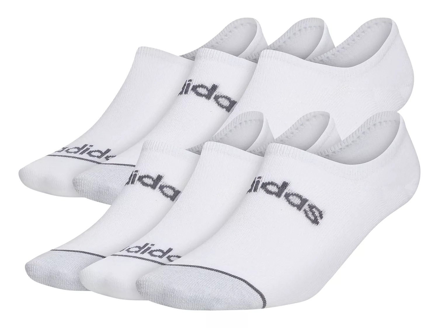 adidas Superlite Linear 3 Men's Super No Show Socks - 6 Pack - Free ...
