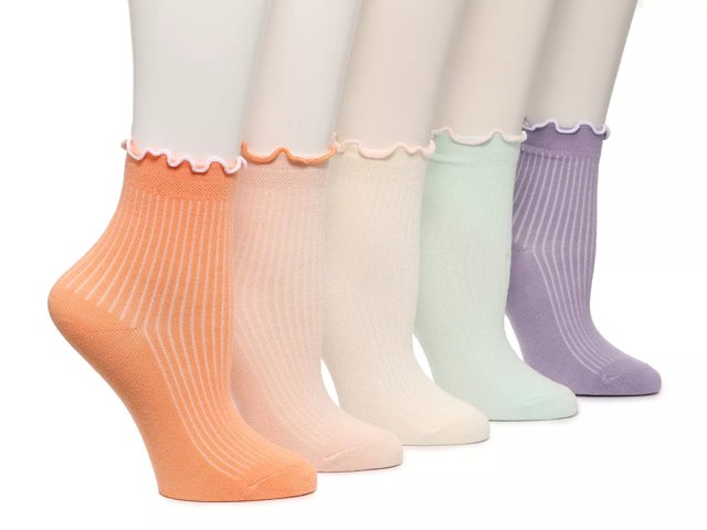 Crown Vintage Ruffled Kids' Ankle Sock - 5 Pack - Free Shipping | DSW