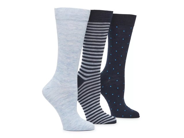Vince Camuto Dot & Stripe Men's Crew Socks - 3 Pack - Free Shipping | DSW