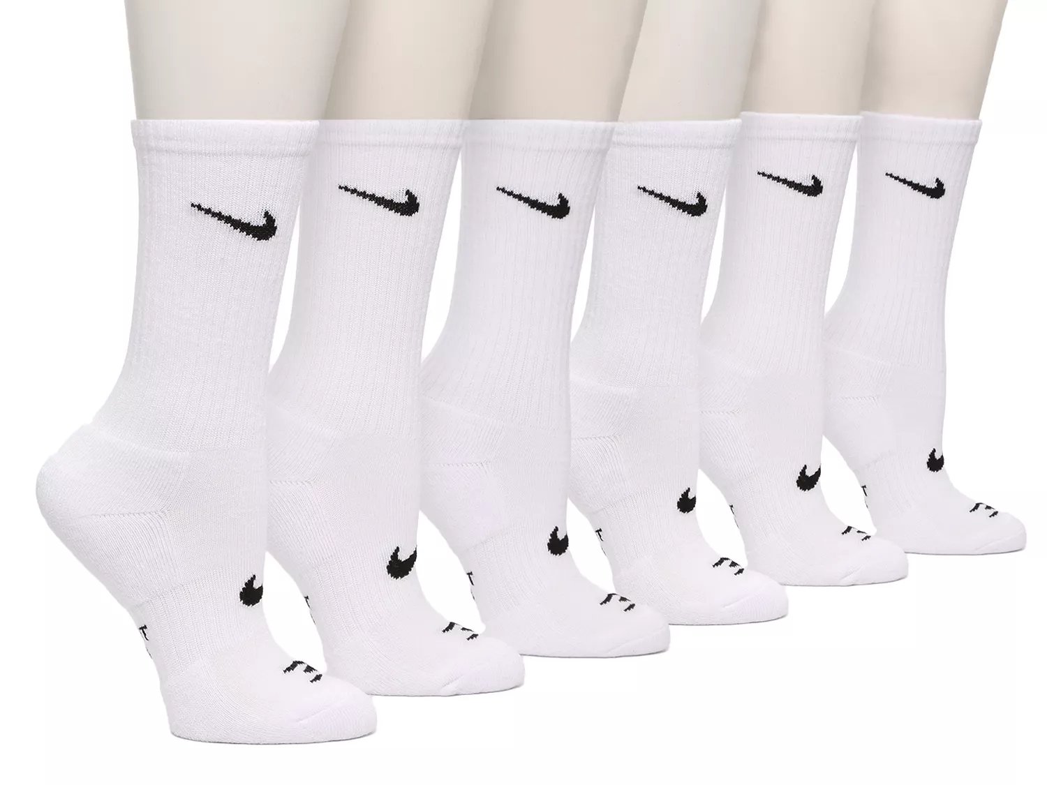 Nike Russell Wilson Kids' Crew Socks - 6 Pack - Free Shipping | DSW