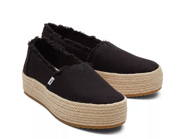 TOMS Valencia Espadrille Platform Slip-On - Women's - Free Shipping | DSW