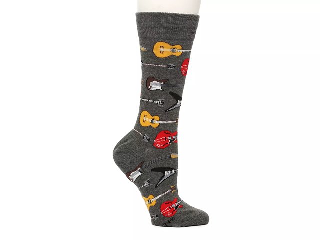 Socksmith Guitar Riff Men's Crew Socks - Free Shipping | DSW
