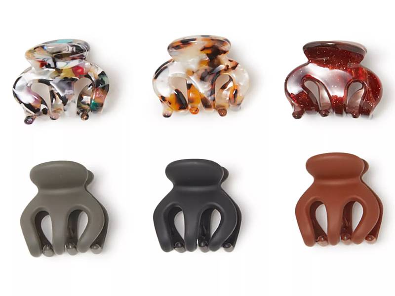 Kelly & Katie Faux Pearl & Gold Claw Hair Clip Set - 4 Pack - Free ...