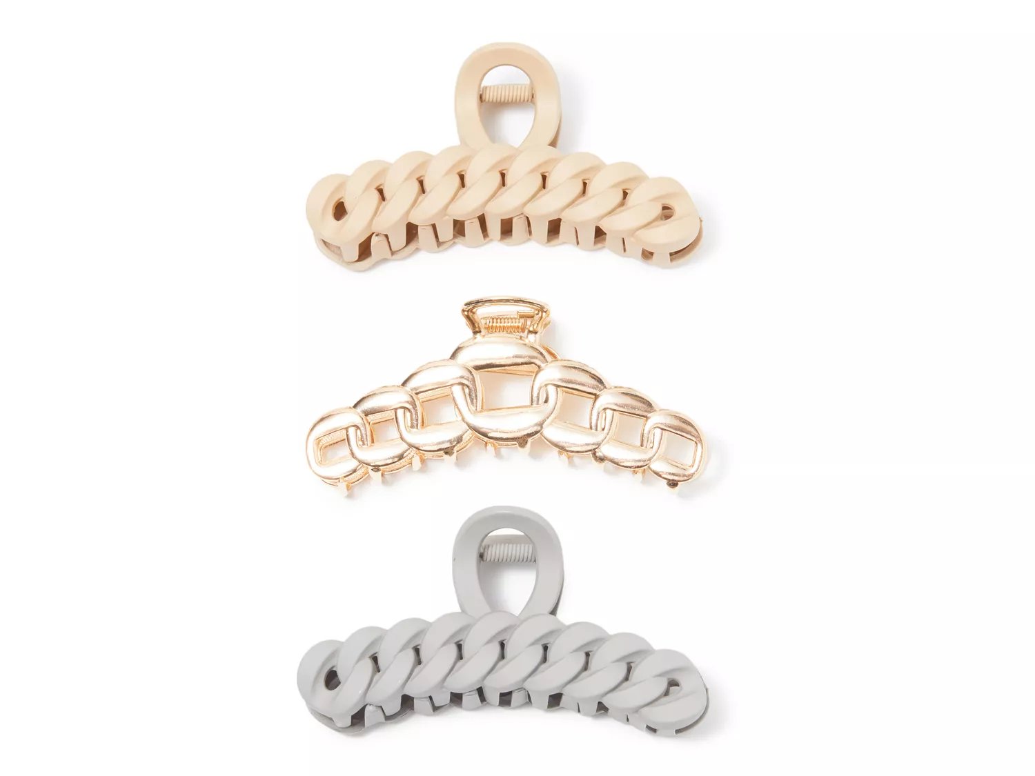Kelly & Katie Chain Link Hair Clip Set - 3 Pack - Free Shipping | DSW