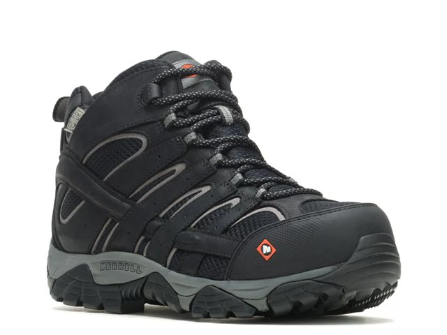 Merrell MOAB Vertex Mid Work Boot - Men's - Free Shipping | DSW