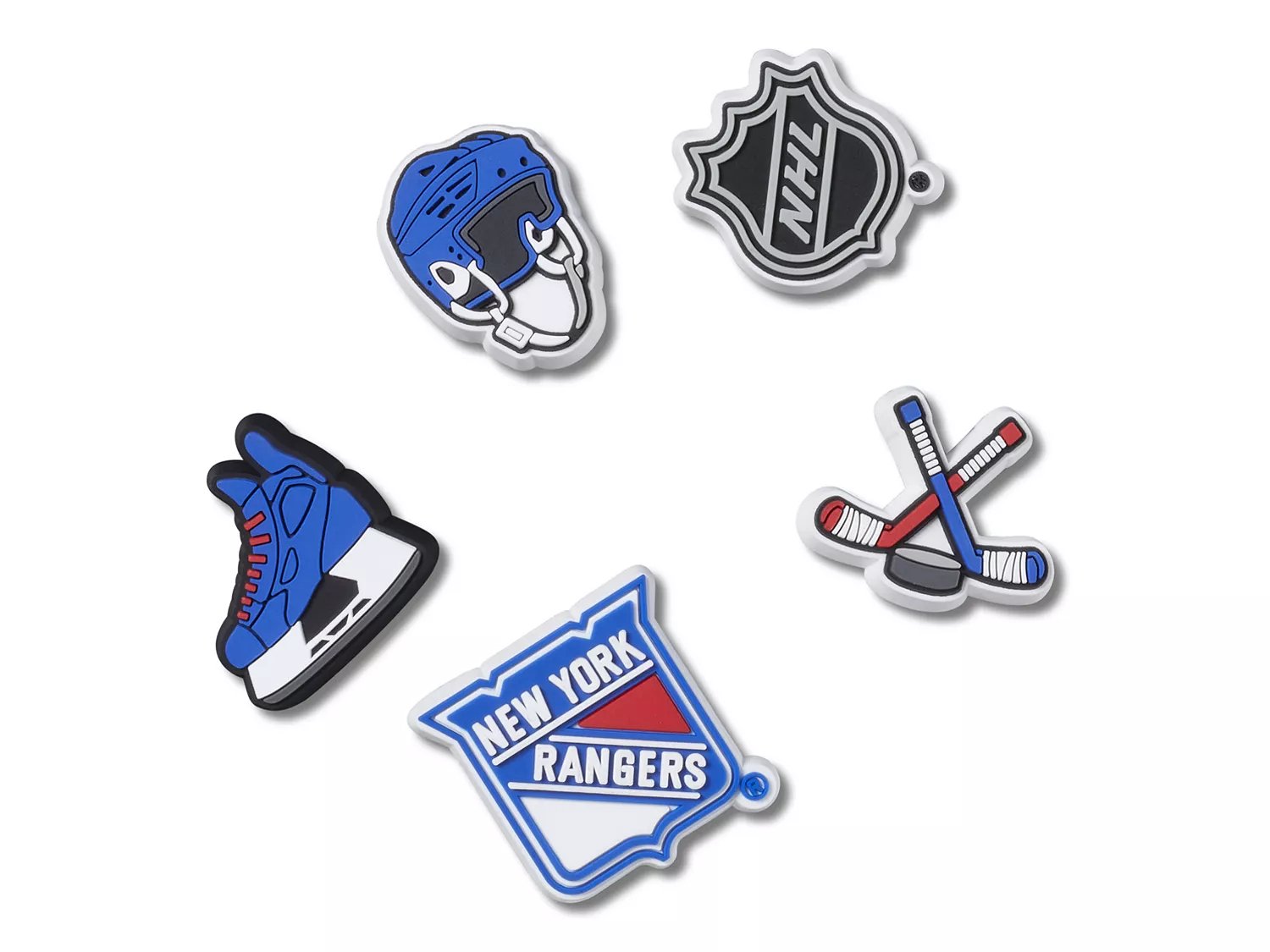 Crocs NHL New York Rangers Jibbitz Set - 5 Pack - Free Shipping | DSW