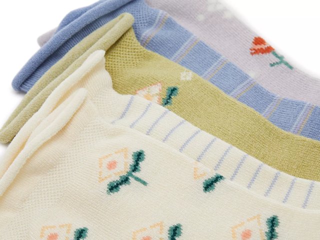 Crown Vintage Ditsy Womens Crew Socks 5 Pack Free Shipping Dsw