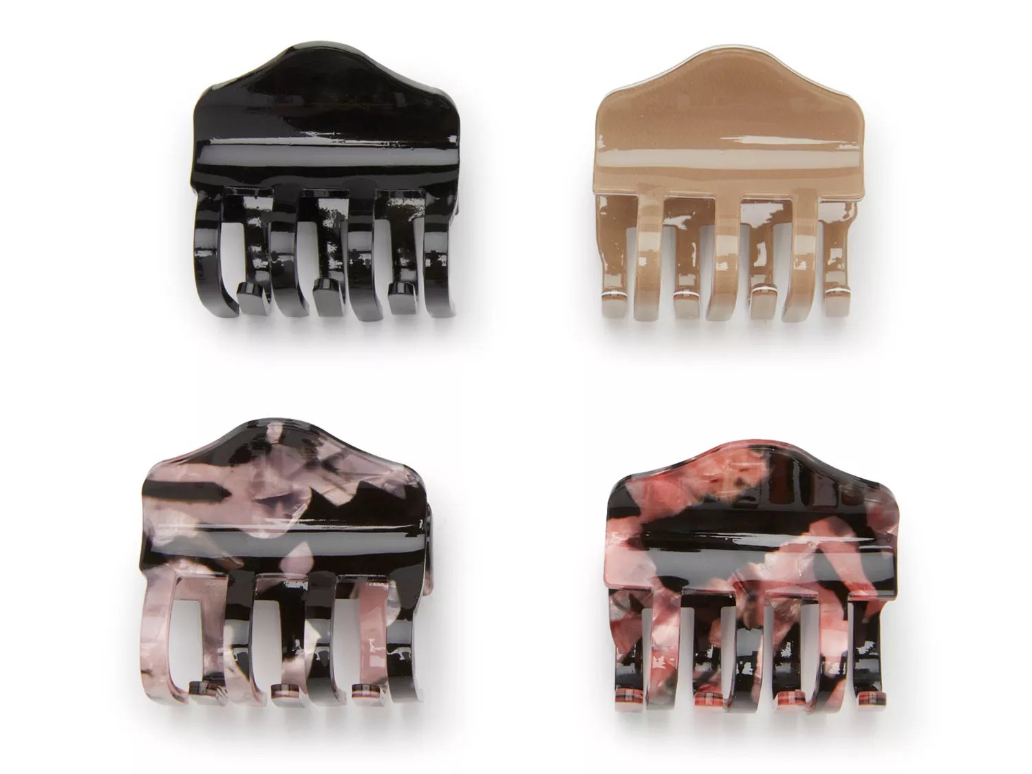 Kelly & Katie Solid & Tortoise Hair Clip Set - 4 Pack - Free Shipping | DSW