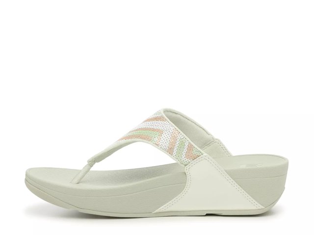 FitFlop Lulu Sequin Wedge Sandal - Free Shipping | DSW