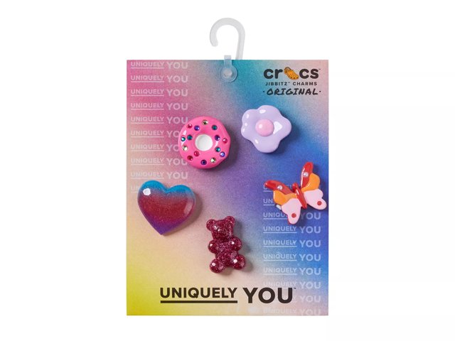 Crocs Purple and Pink Fun Jibbitz Set - 5 Pack - Free Shipping | DSW