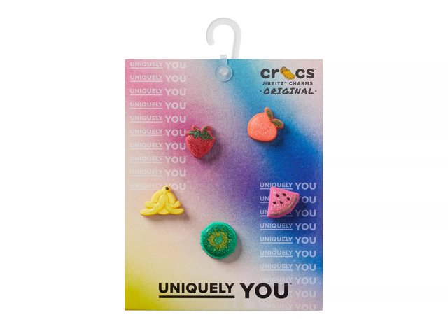 Crocs Sparkle Glitter Fruits Jibbitz Set - 5 Pack - Free Shipping | DSW