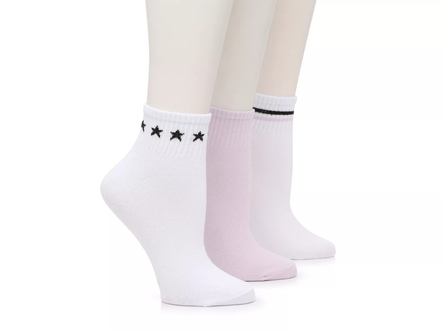Steve Madden Stars & Stripes Ankle Socks - 3 Pack - Free Shipping | DSW