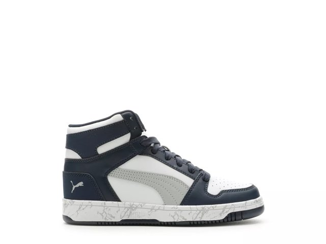 Puma Rebound Mid Layup Marble Sneaker - Kids' - Free Shipping | DSW