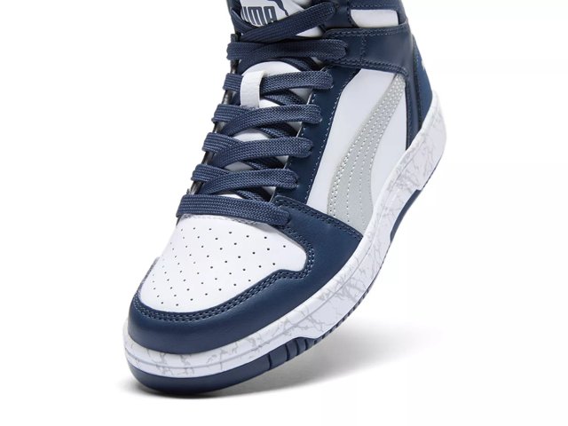Puma Rebound Mid Layup Marble Sneaker - Kids' - Free Shipping | DSW