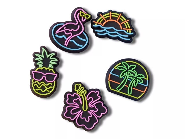 Crocs Lights Up Neon Jibbitz Set - 5 Pack - Free Shipping | DSW