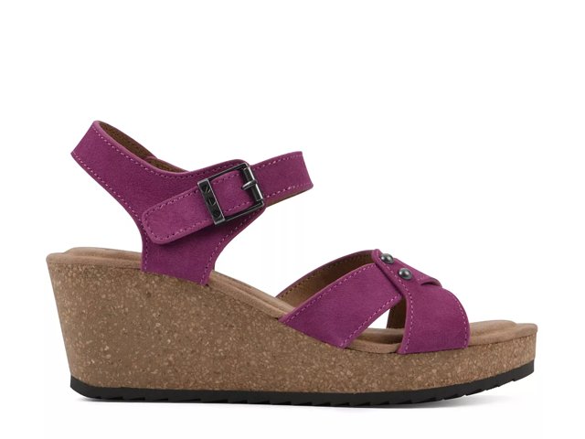 White Mountain Prezo Wedge Sandal - Free Shipping | DSW