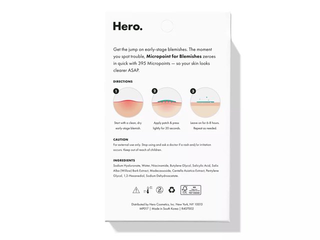Hero Cosmetics Mighty Patch™ Micropoint for Blemishes - 8 Pack - Free ...