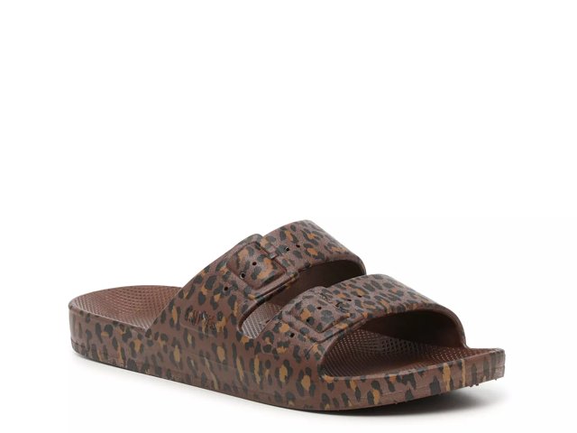 Freedom MOSES Moses Cheetah Slide Sandal - Women's - Free Shipping | DSW