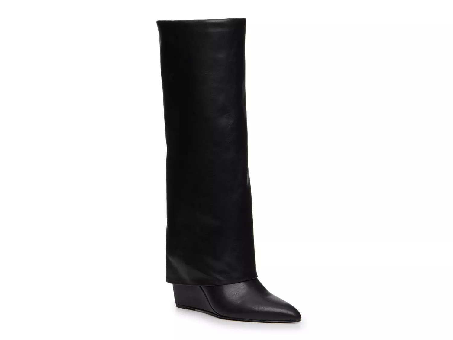 Madden Girl Evander Wide Calf Foldover Boot - Free Shipping | DSW