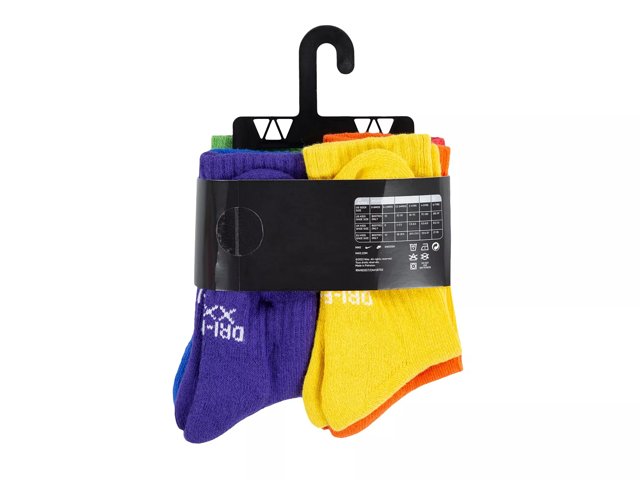 Nike Performance Kids' Crew Socks - 6 Pack - Free Shipping | DSW