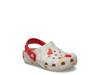 Crocs Classic Heart Print Clog - Kids' - Free Shipping | DSW