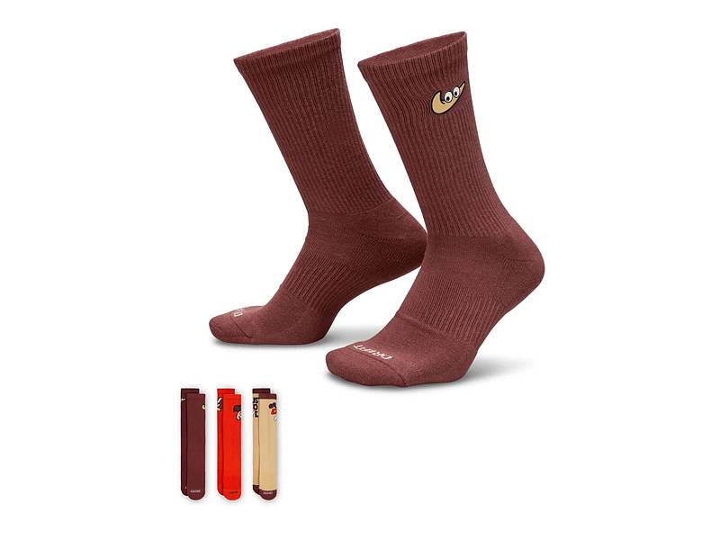 Nike Everyday Plus Cushioned Crew Socks - 3 Pack - Free Shipping | DSW
