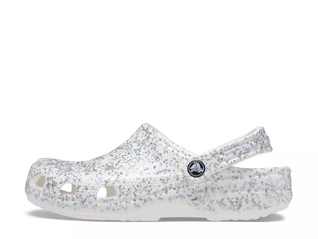 Crocs Classic Starry Glitter Clog - Free Shipping | DSW