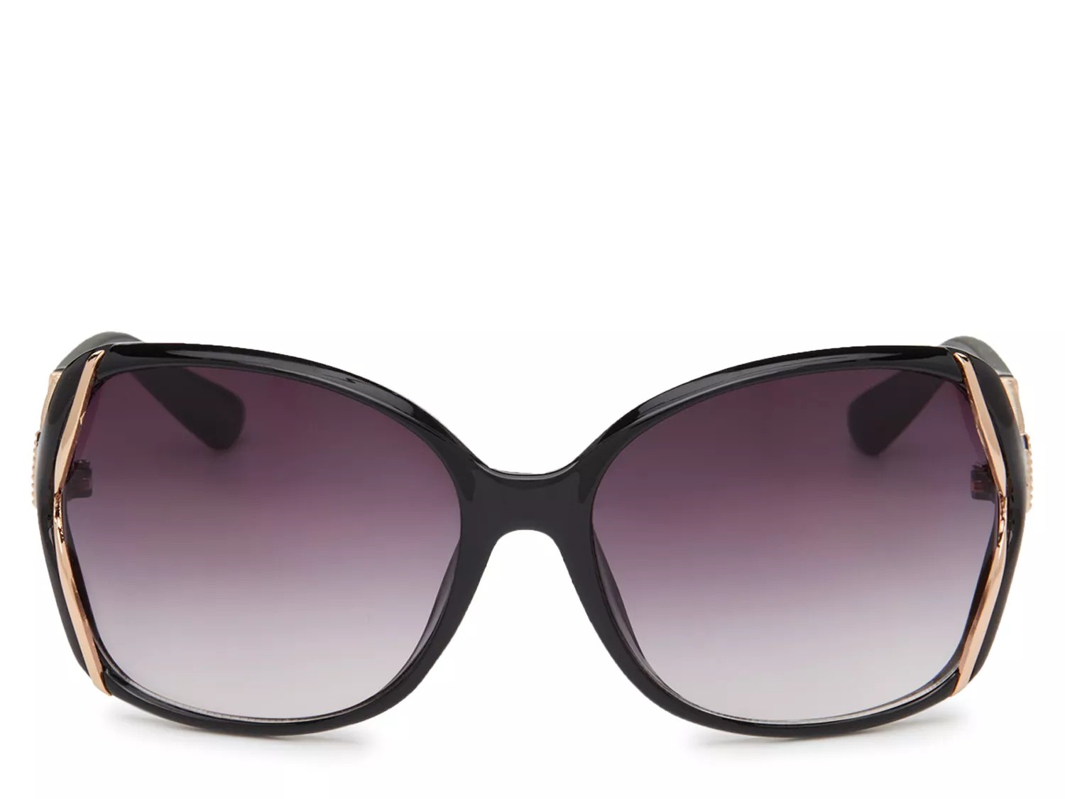 Jessica Simpson Oversized Gold-Trim Sunglasses - Free Shipping | DSW