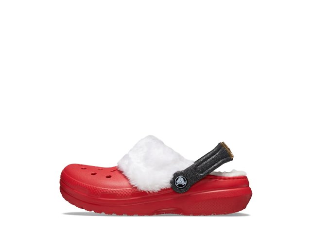 Crocs Classic Lined Santa Clog - Kids' - Free Shipping | DSW