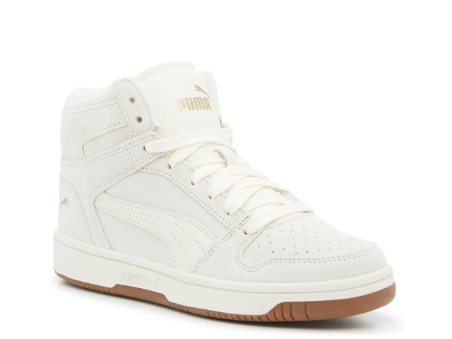 Puma Rebound Layup Pearl High-Top Sneaker - Women's - Free Shipping | DSW