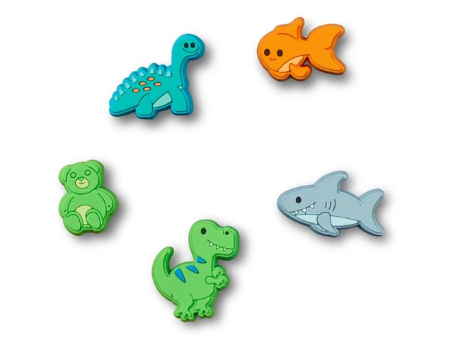 Crocs Cartoon Animals Jibbitz Set - 5 Pack - Free Shipping | DSW