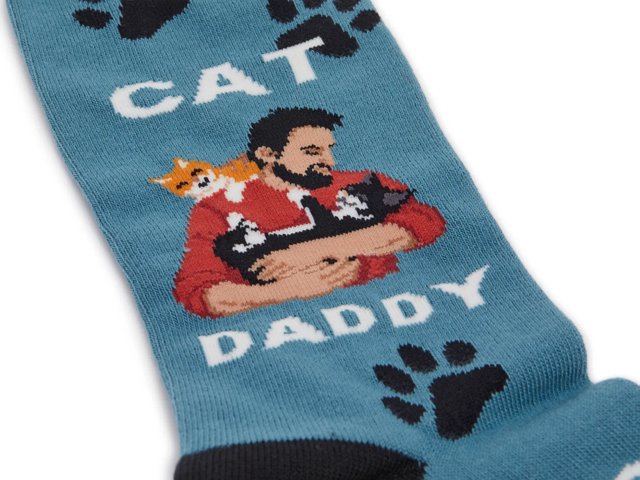 Socksmith Cat Daddy Men's Crew Socks - Free Shipping | DSW