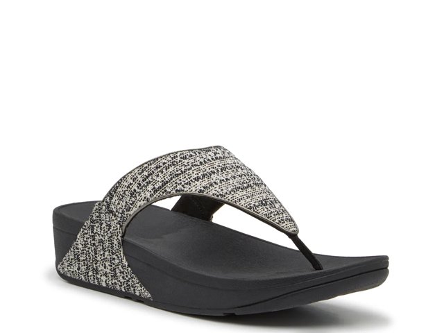 FitFlop Lulu Shimmerwave Wedge Sandal - Free Shipping | DSW