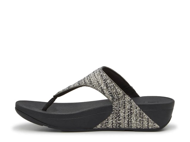 FitFlop Lulu Shimmerwave Wedge Sandal - Free Shipping | DSW