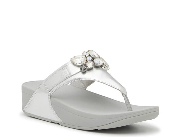 FitFlop Lulu Bejeweled Wedge Sandal - Free Shipping | DSW