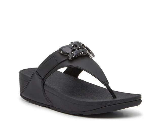 FitFlop Lulu Bejewel Wedge Sandal - Free Shipping | DSW