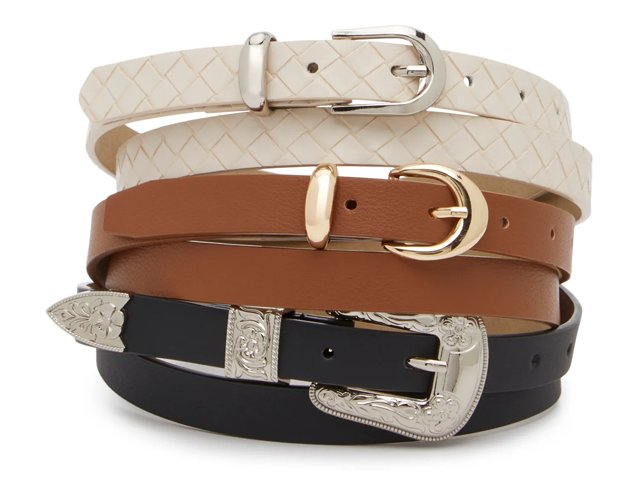 Steve Madden Western 3 For 1 Women's Belt Set - 3 Pack - Free Shipping ...