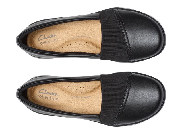 Clarks] ローファー Kaetlyn Rhea レディース ブラックレザー 25.0 cm