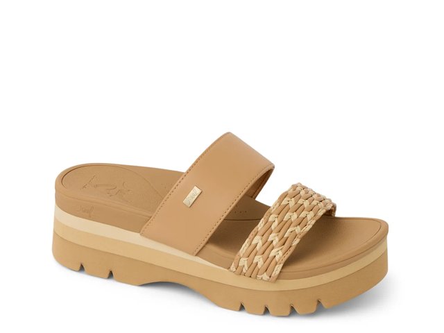 Reef Banded Horizon Platform Sandal - Free Shipping | DSW