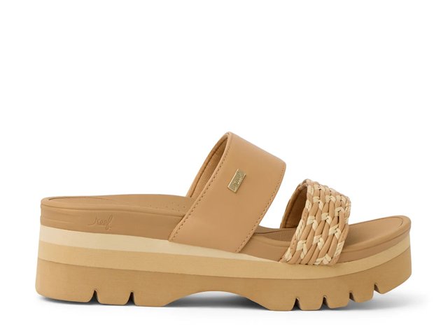 Reef Banded Horizon Platform Sandal - Free Shipping | DSW